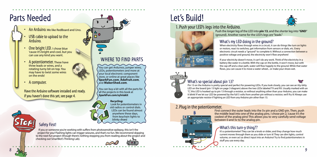 Sylvia’s Super-Awesome Project Book: Super-Simple Arduino (Volume 2 ...